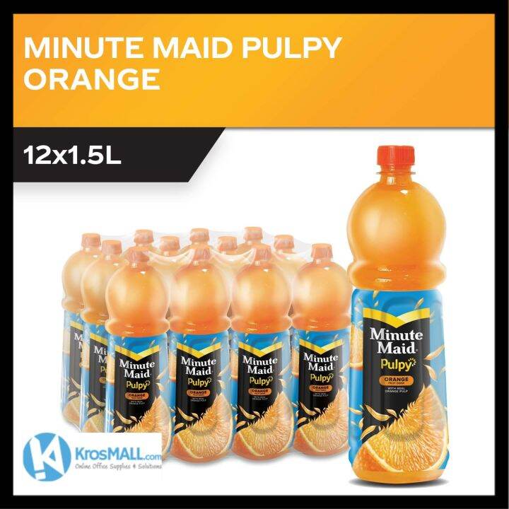 Minute Maid Pulpy Orange PET 12 x 1.5L | Lazada