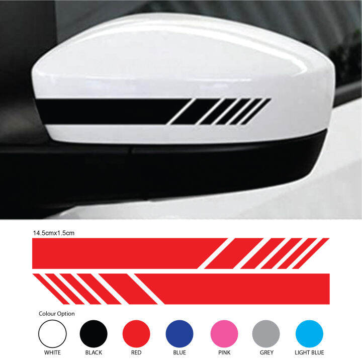 Car sticker side mirror Auto Body Decal Stripe Car decoration perodua ...