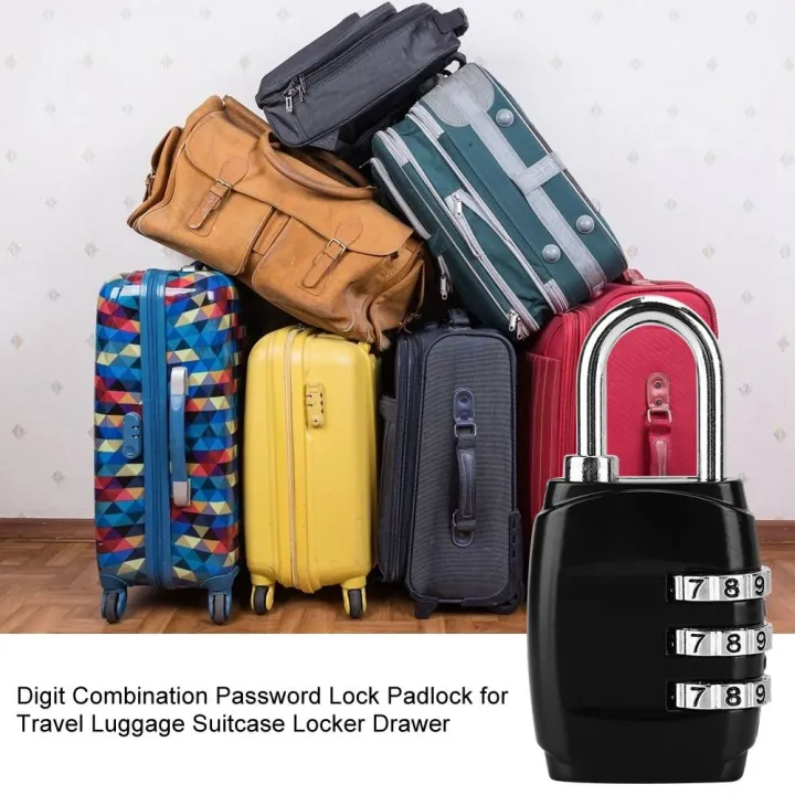 กุญแจล็อคแบบดิจิตอล Combination Lock ใช้สำหรับเก็บกระเป๋าเดินทาง ...