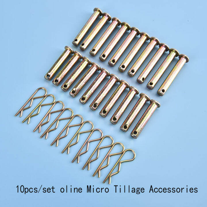 LANG 10pcs/Set 186F Diesel Farming Rotary Tiller Pin 8×40 8×50 Lock Pin ...