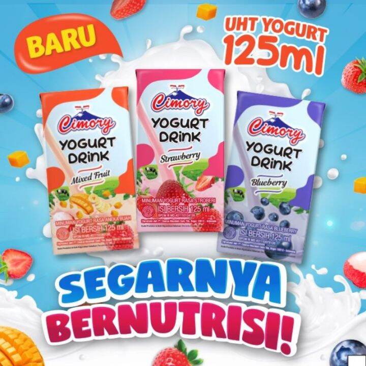 Cimory Yogurt Drink Mixed Fruit / Blueberry / Strawberry 125 ML ...