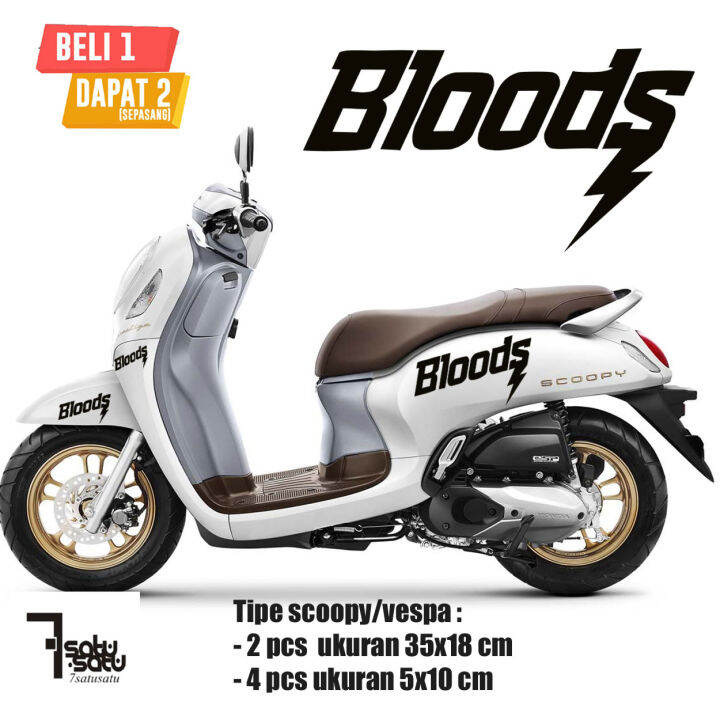 Sticker motor BLOODS vynil decal | Lazada Indonesia