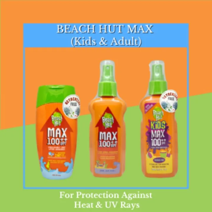 SALE Beach Hut Max Sunblock Face and body Lotion 100SPF | Lazada PH