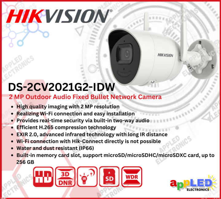 Hikvision DS-2CV2021G2-IDW 2MP Network Camera | Lazada PH