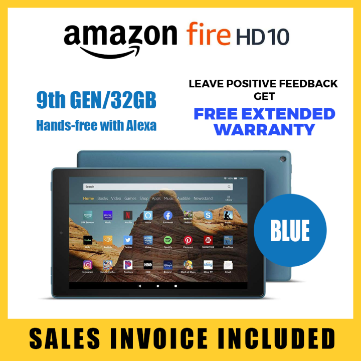 Amazon Fire HD 10 Tablet 32GB 9th Generation 10.1 1080p Full HD Display ...