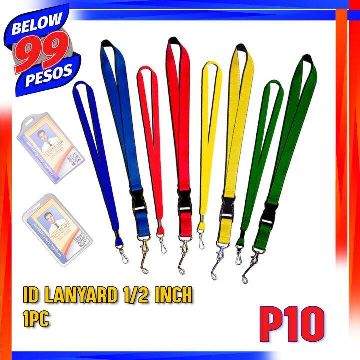 Below99pesos 1pc ID Lanyard - in 2 sizes 1/2 inch, and 1inch, plain ...