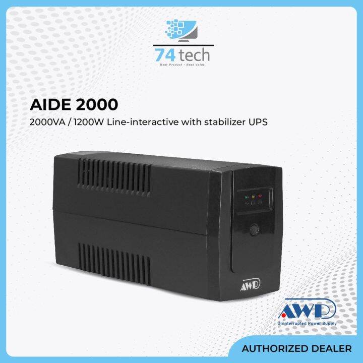 AWP Aide2000 2000VA/1200W Line Interactive UPS | Lazada PH