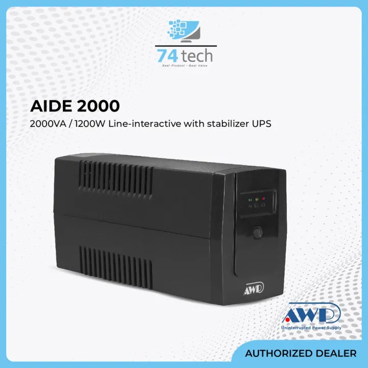 AWP Aide2000 2000VA/1200W Line Interactive UPS | Lazada PH