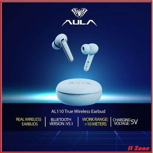 AULA AL110 True Wireless Earbud TWS Bluetooth 5.1 Low Latency Hi-Fi ...