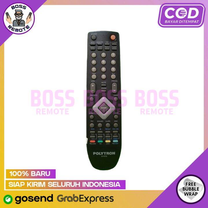 REMOTE TV LCD LED POLYTRON 81F579 ORIGINAL | Lazada Indonesia