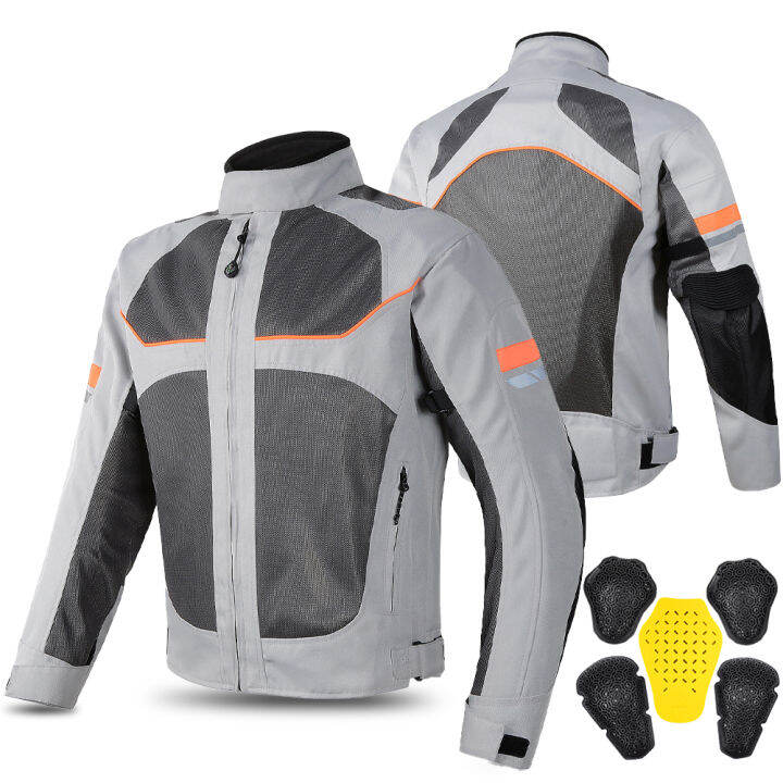 Motorcycle Jacket Summer Mesh Motocross Jacket Coat With Protective ...
