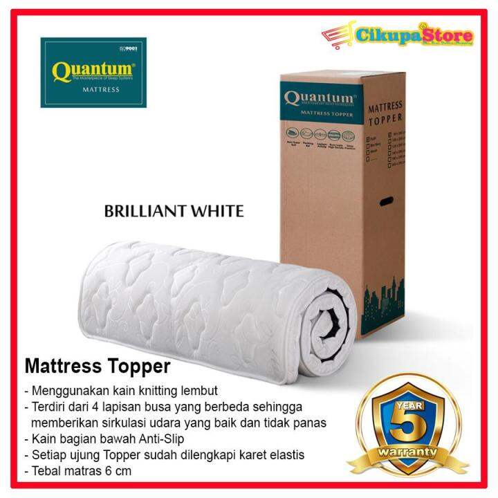 PRODUK ORIGINAL !! Quantum Mattress Topper 200x200 Tebal 6 cm Pillowtop ...
