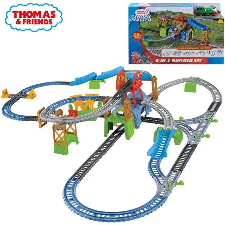 Thomas & Friends GBN45 Trackmaster 6-In-1 Playset Building Kit Percy ...
