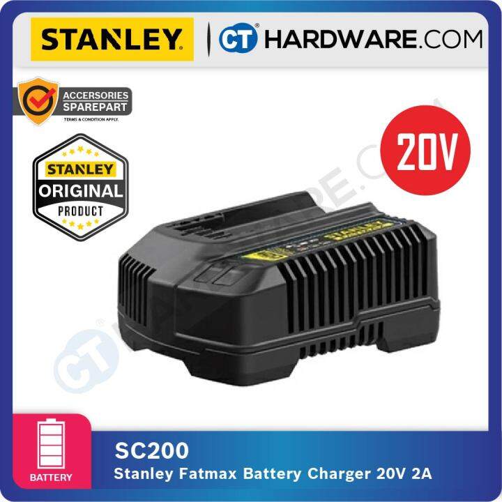 Genuine Stanley FATMAX SC200 Lithium-Ion Fast Charger 20V Max | Lazada