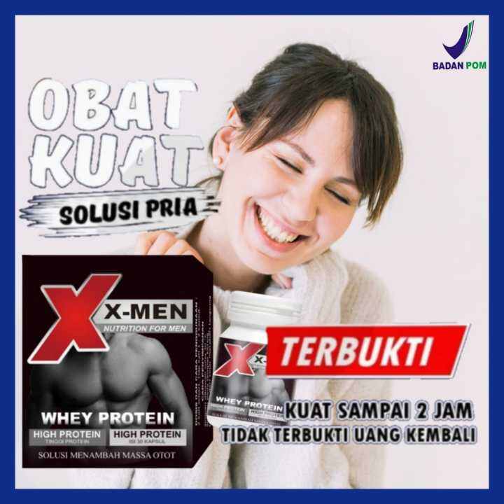 VIRAL Obat Kuat X-MEN Original isi 30 Kapsul Bersegel Obat Kuat Tahan ...