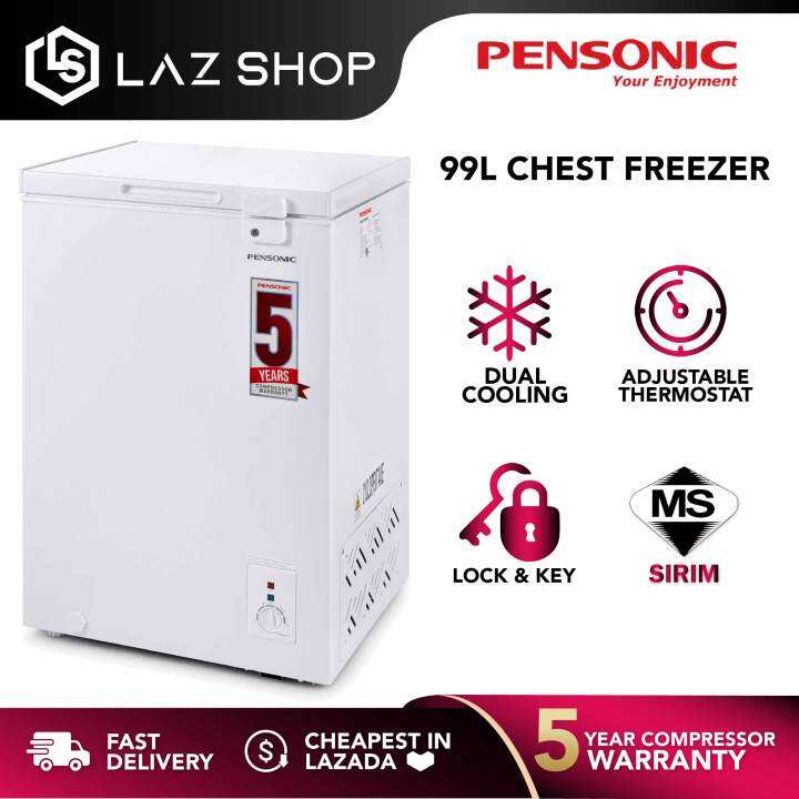 Pensonic 99L Chest Freezer PFZ-113 | Lazada