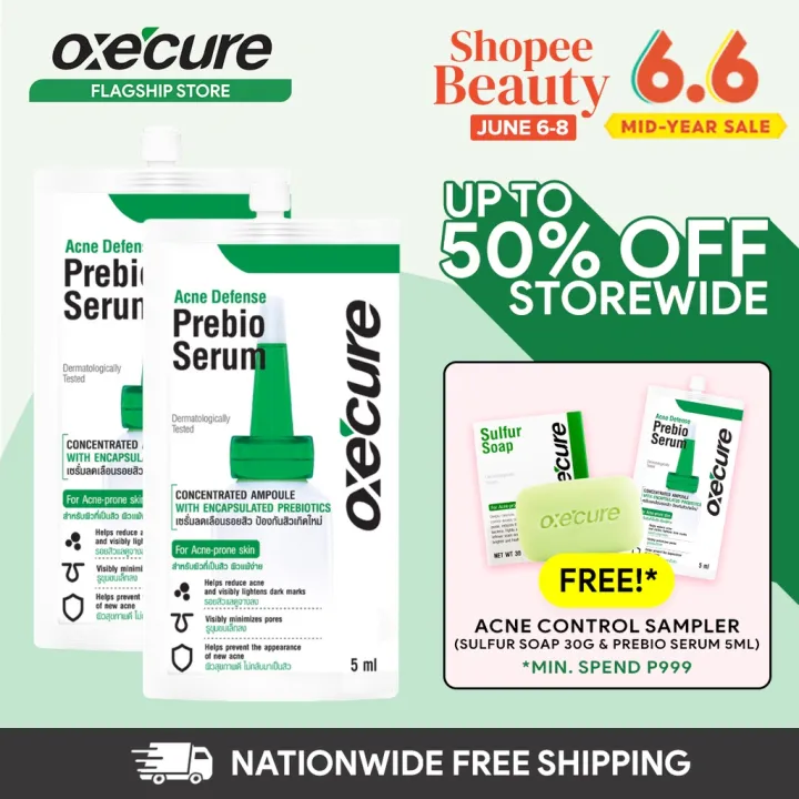 Oxecure Acne Defense Prebio Serum 5ml (Bundle of 2) | Lazada PH