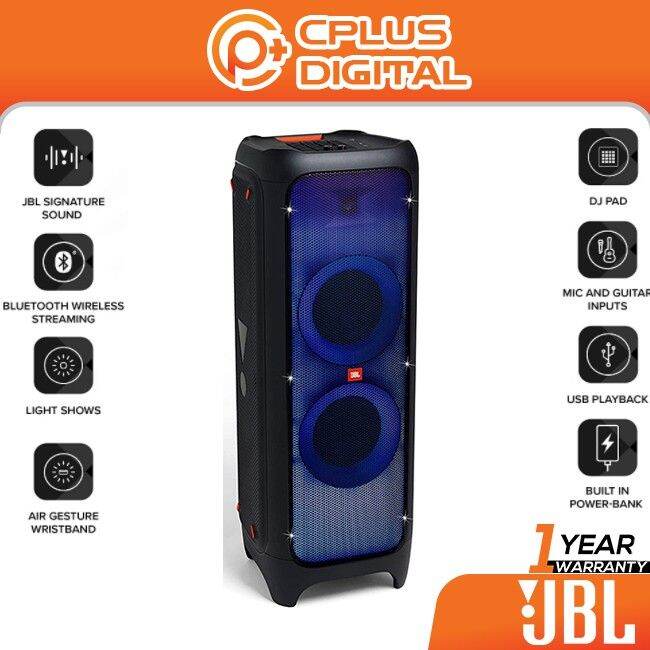 JBL Partybox 1000 Powerful Bluetooth Party Speaker with DJ Launchpad Full Panel Light Effects ...