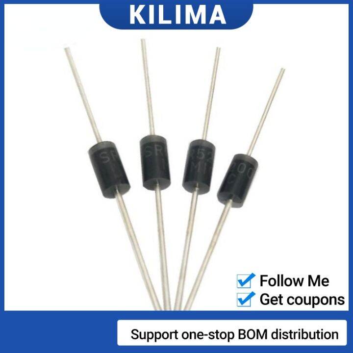 20Pcs Original Diode MBR2200 SR2200 SB2200 DO-15 Schottky Diode 200V 2A ...