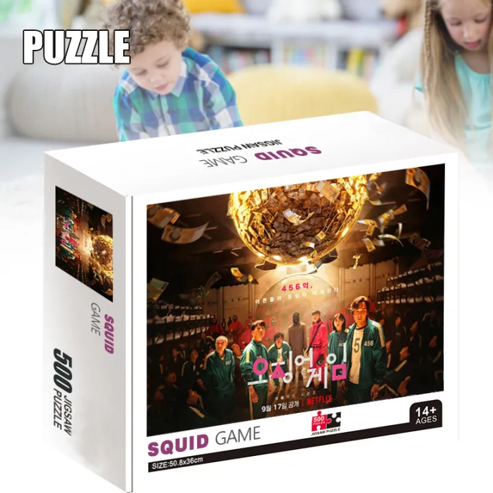 Squid Game Toy 500PCS Jigsaw Puzzles for Squid Game Puzzles Set Korean ...