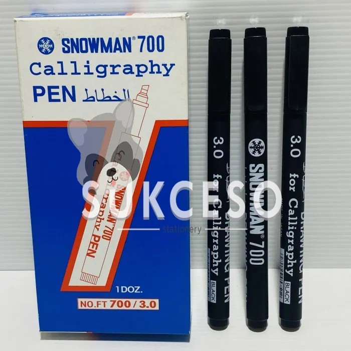 Snowman Calligraphy Drawing Pen 700 / Pulpen Kaligrafi Berkualitas ...