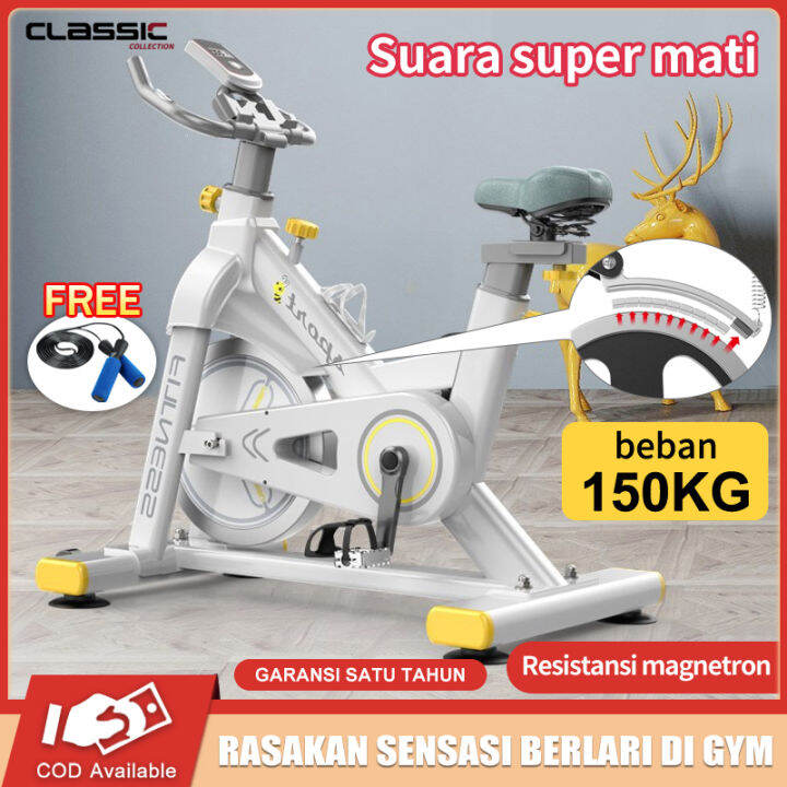 Spinning bike Sepeda statis peralatan fitness dalam ruangan yang sangat ...