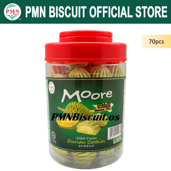 70pcs Moore Cookies. Moore Durian Lava Cookies. Biskut Berkrim Meleleh ...