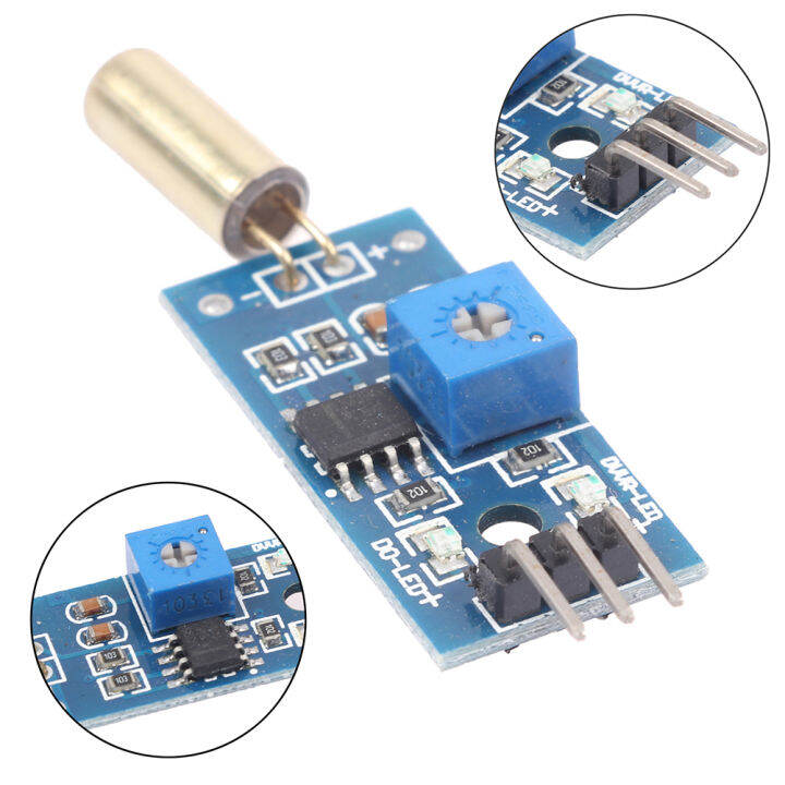 1pc Gold Sw 520d Angle Sensor Module Ball Switch Tilt Sensor Module Lazada
