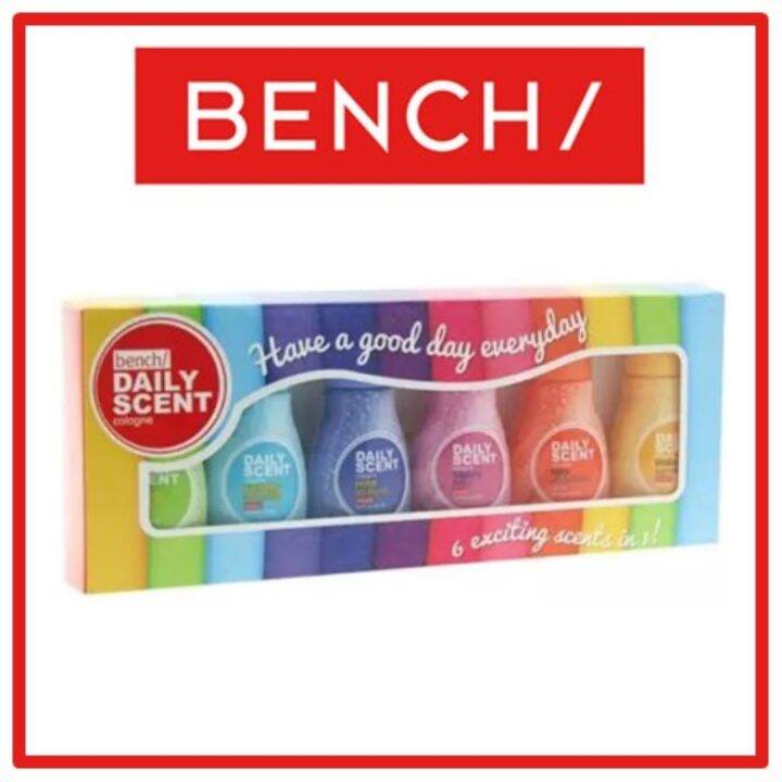 BENCH Daily Scents Cologne Set 25mL x 6 pcs. | Lazada PH