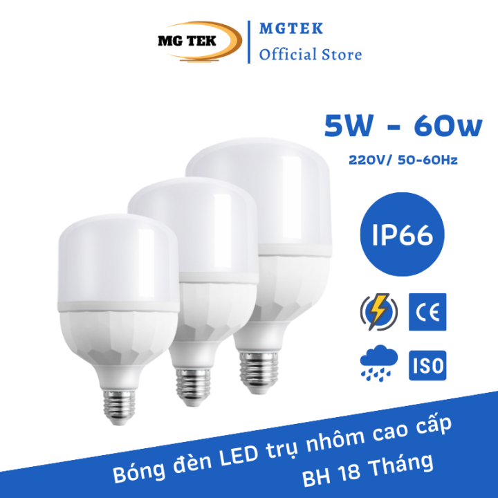 Bóng đèn LED bulb trụ 5w 10w 15w 20w 30w 40w 50w 60w siêu sáng tiết ...