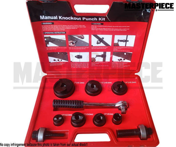 Showa Manual Knockout Puncher Set 1/2"-2" Knock Out Punch Puncher Tool ...