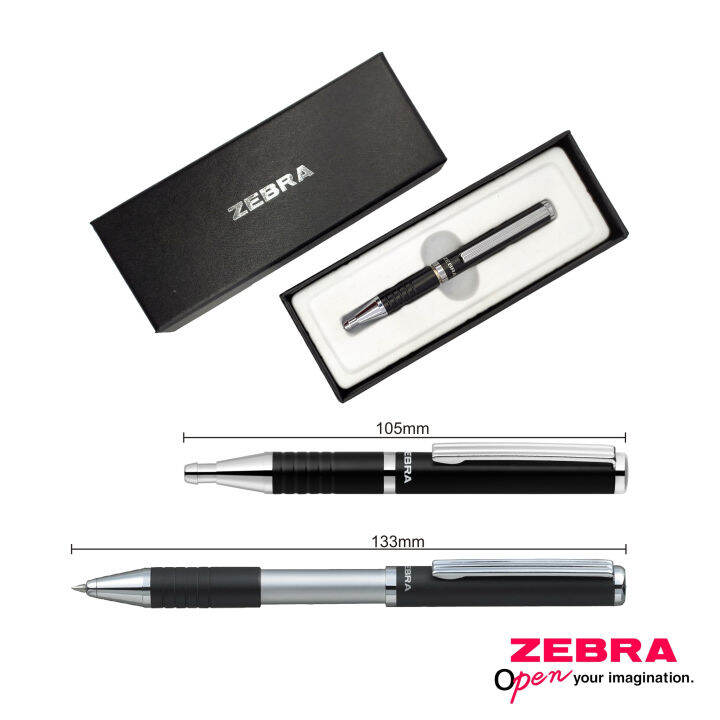Zebra Ballpen SL-F1 Expandable with Gift Box Black 0.7mm Refillable ...