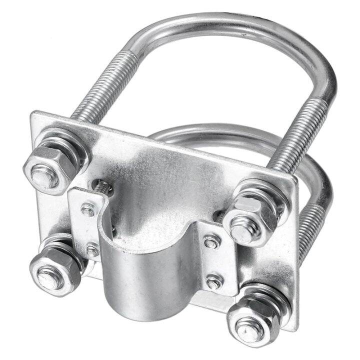 Antenna Mast Clamp Bracket with U-Bolts Anti-Rust Clamp Panel Pipe ...