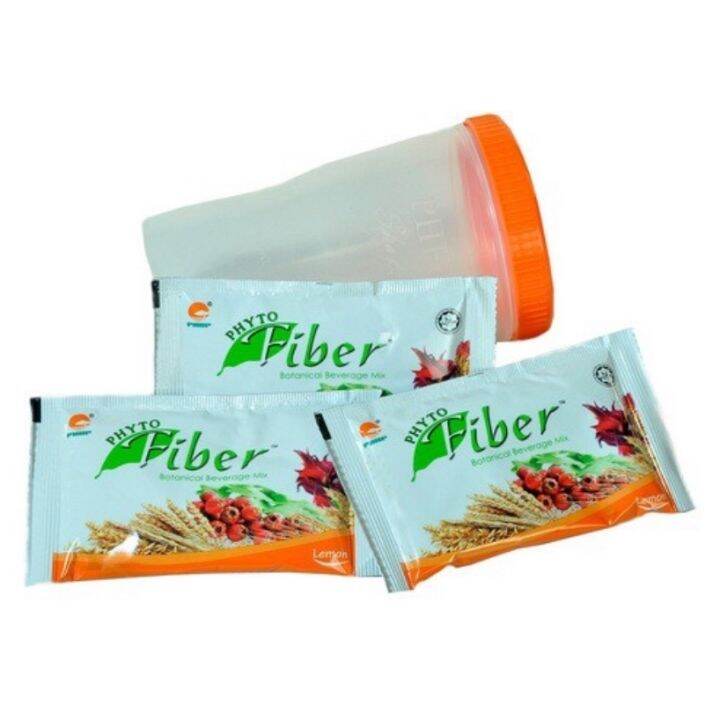 PHHP Phyto Fiber_Trial pack 3 sachets (Lemon flavour) with shaker | Lazada