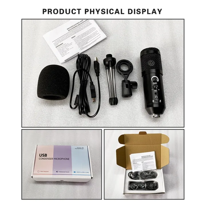 【Spot goods】USB microphone recording condenser microphone Youtube ...