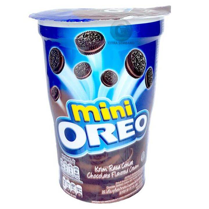 oreo mini cup kemasan 67 gram / oreo coklat / oreo vanila / oreo ...
