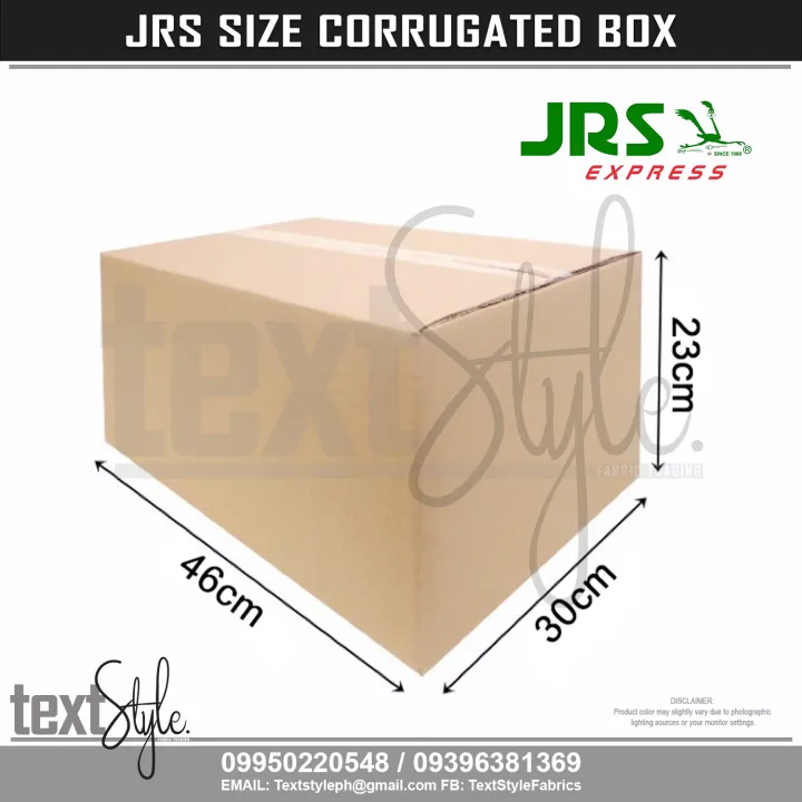 Textstyle RSC Box JRS EXPRESS Size Corrugated Shipping Kraft Box MEDIUM ...