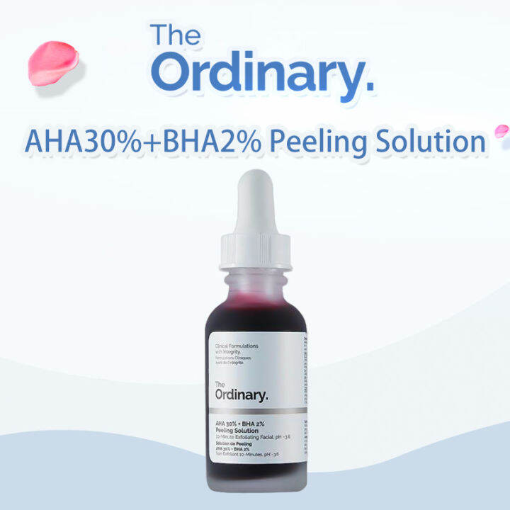 The Ordinary AHA 30% + BHA 2% PEELING SOLUTION facial mask ordinary ...