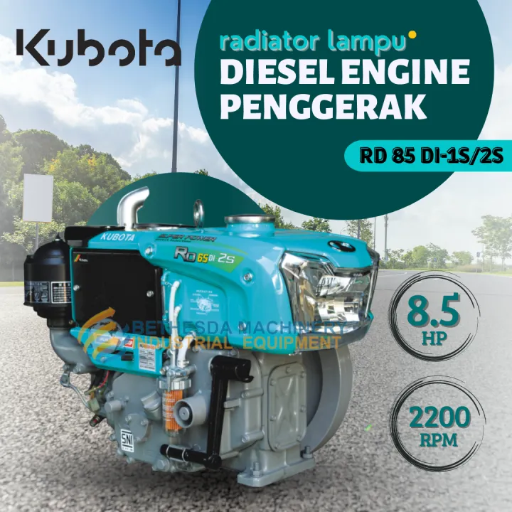 Mesin Diesel Kubota RD 85 DI Penggerak 8.5 PK Radiator lampu | Lazada Indonesia