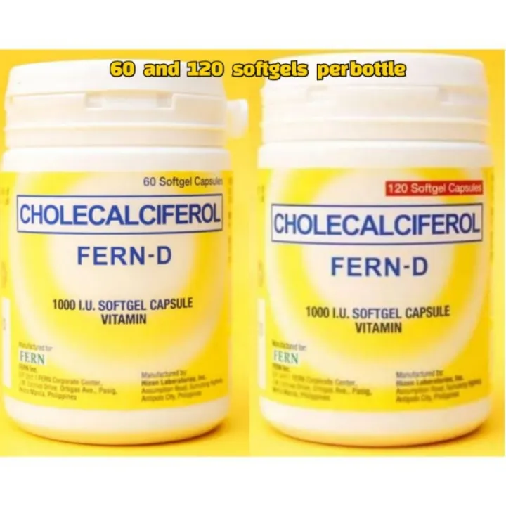 FERN D Vitamin D3 in 60s and 120s bottle Hot sale | Lazada PH