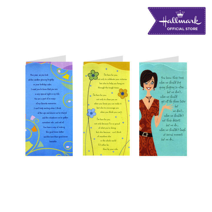 Hallmark Assorted Friendship Greeting Cards Between You and Me Set C (3 ...