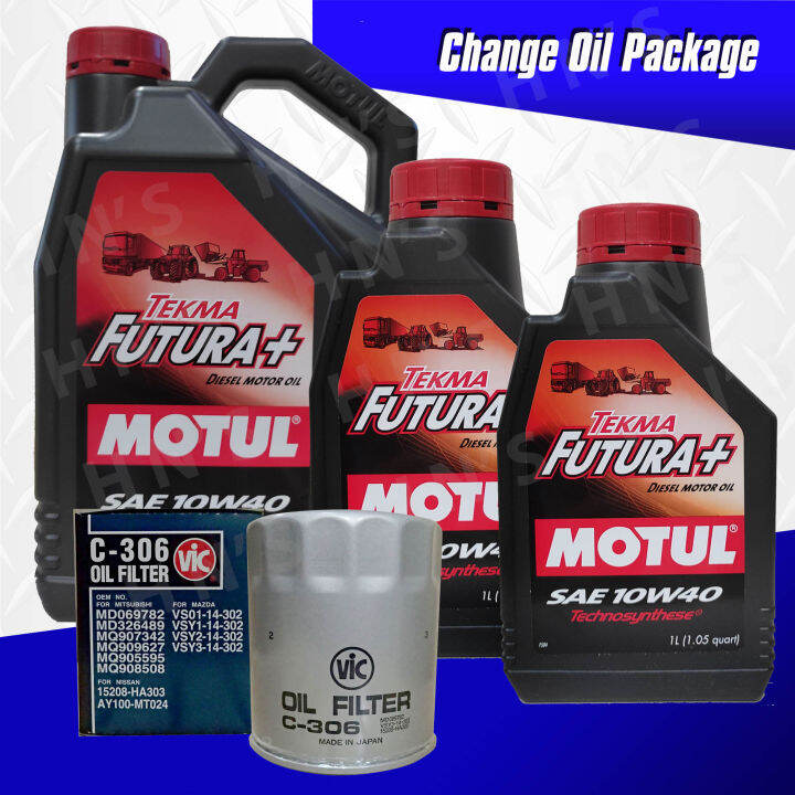 Motul Tekma Futura 10W-40 Full Synthetic Oil Change Package for ...