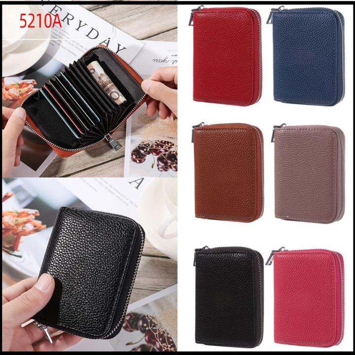 5210A แฟชั่น นามบัตร ผู้หญิงผู้ชาย มัลติฟังก์ชั่น ผู้ถือบัตรเครดิต กระเป๋า กล่องใส่การ์ด กระเป๋า ...