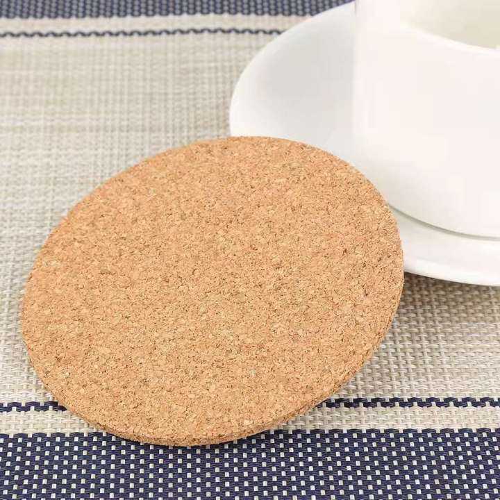 1Pcs Natural Cork Plain Coaster Coffee Tea Cup Mat Pad Heat Insulation ...