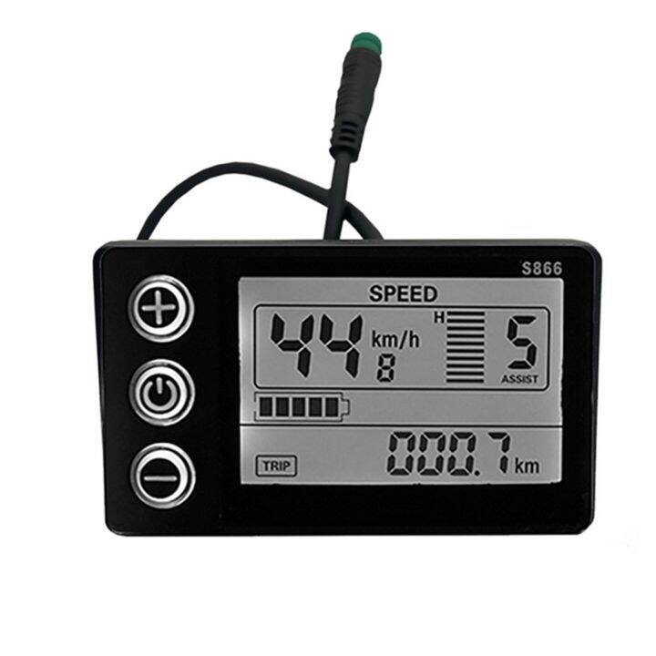 Electric Bicycle Display 24V/36V/48V Waterproof LCD Display S866 ...