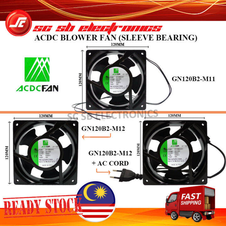 AC AXIAL FAN BLOWER COOLING ACDC BLOWER 240V WITH SLEEVE BEARING SYSTEM 120*120*38MM GN120B2-M11 ...