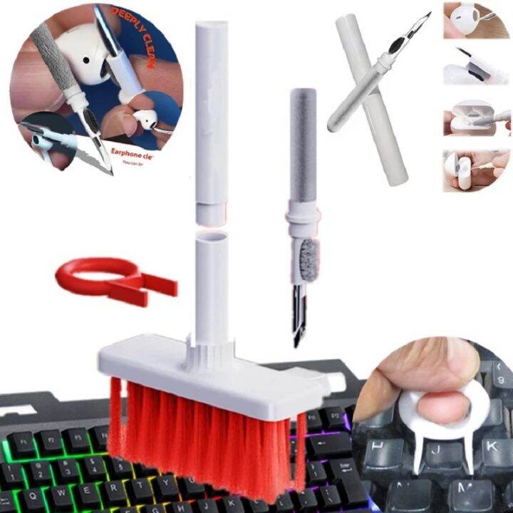 5 In 1 Multifunctional Keyboard Cleaning Brush Kit Mechanical Keyboard ...