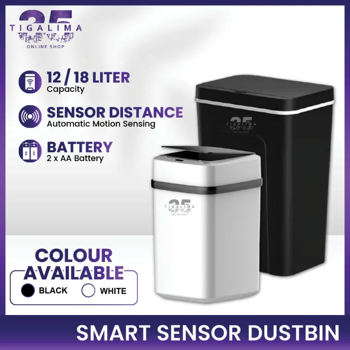 Automatic Touchless Smart Sensor Dustbin 12L 18L Garbage Big Volume ...