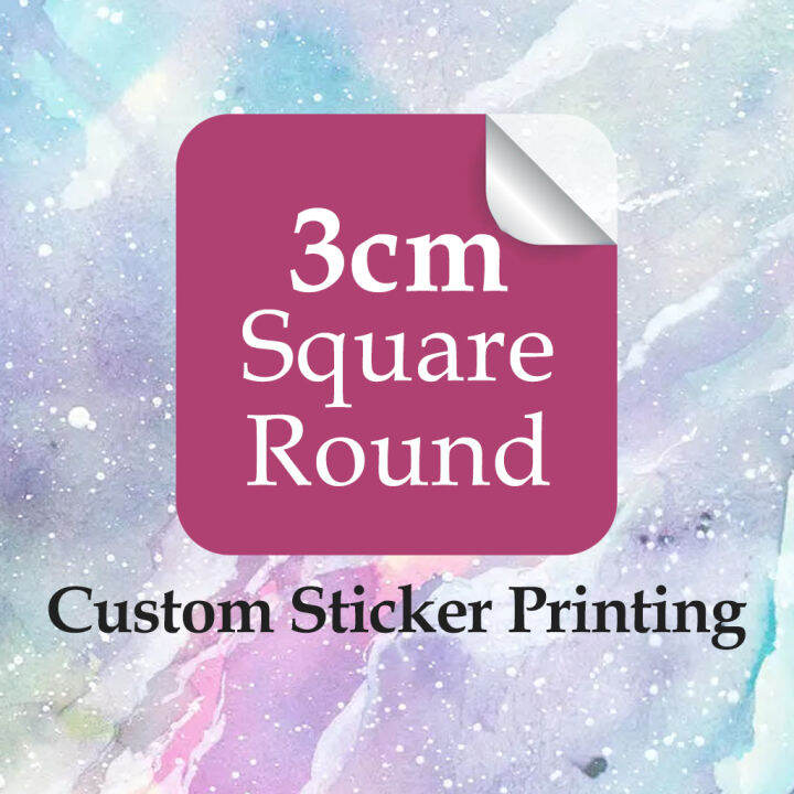 Customized Adhesive Stickers Label Printing - 3CM | Lazada PH