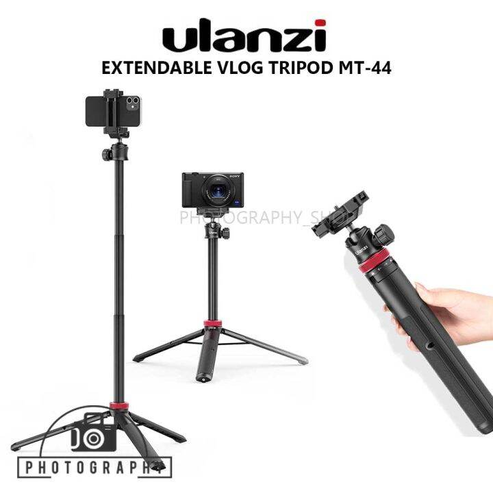 Ulanzi MT-44 Vlog Tripod ขาตั้ง ไม้เซลฟี่ ยืดหดได้ 102cm ไลฟ์สด รีวิว ...